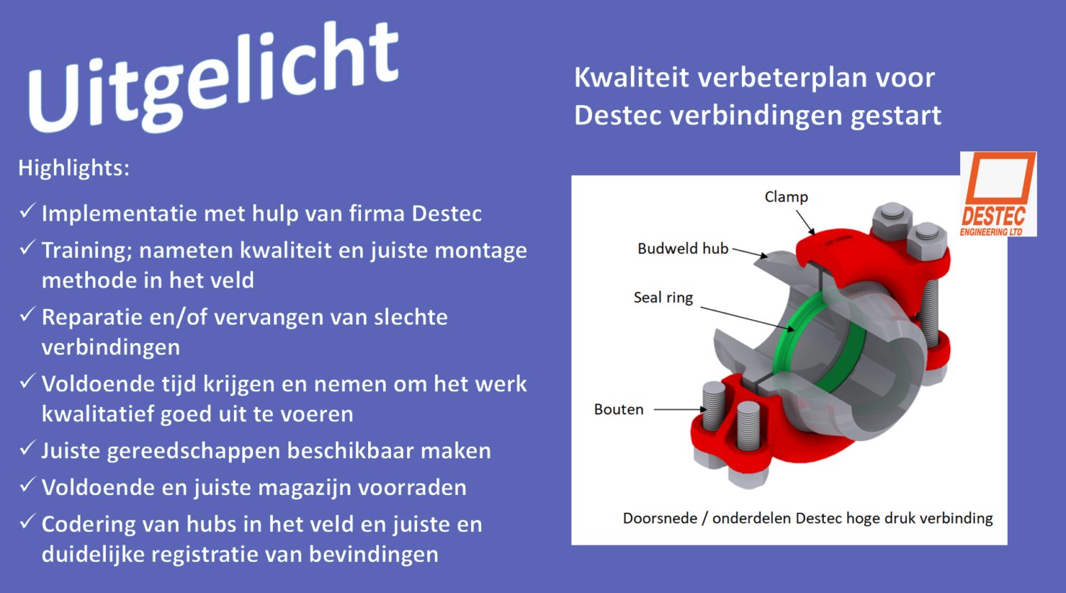 On-Site Training in the Netherlands - Destec Engineering Ltd